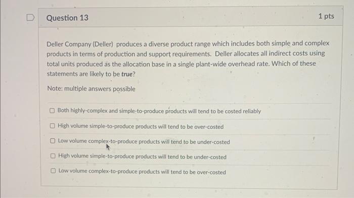 [Solved]: Deller Company (Deller) produces a diverse produc
