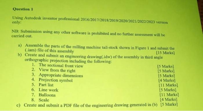 Using Autodesk inventor professional | Chegg.com