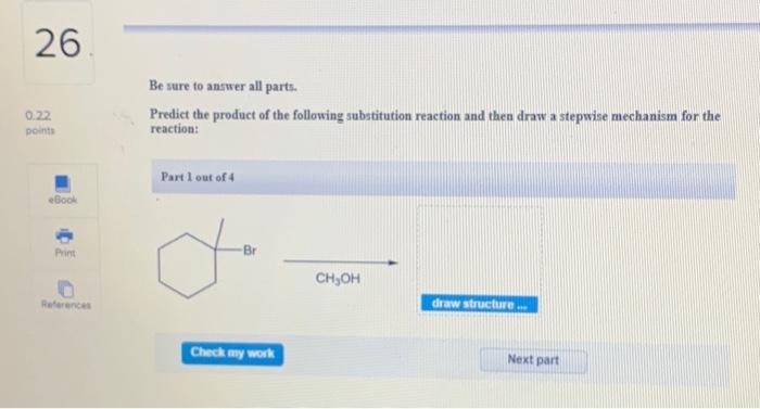Solved Be sure to answer all parts. Predict the product of | Chegg.com