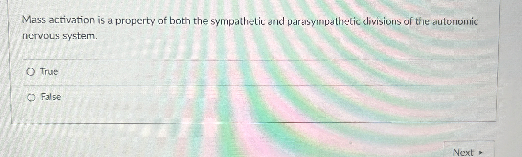 Solved Mass activation is a property of both the sympathetic | Chegg.com
