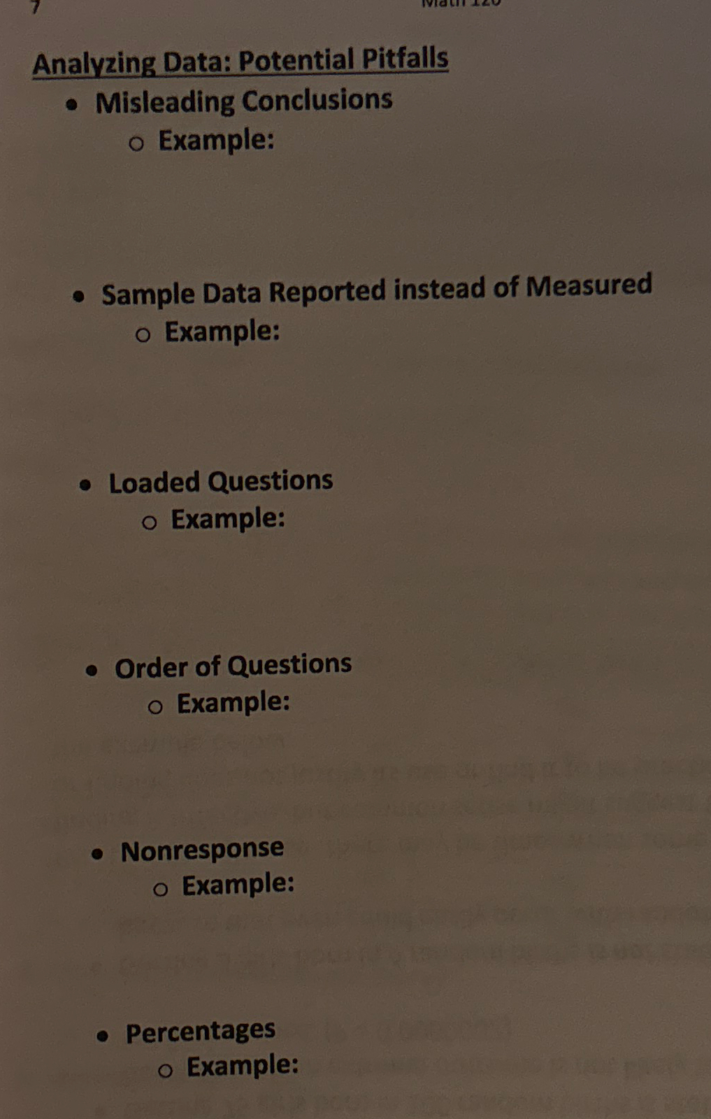 Solved Analyzing Data: Potential PitfallsMisleading | Chegg.com