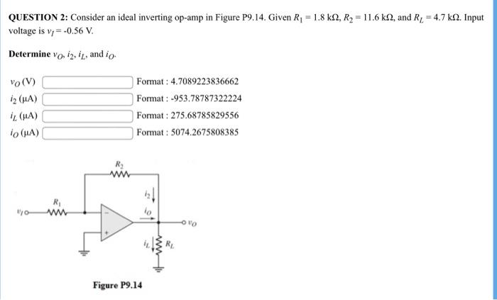 Solved QUESTION 2: Consider an ideal inverting op-amp in | Chegg.com