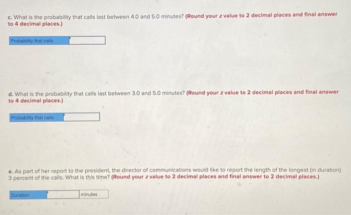 Solved Exercise 7-44 (Algo) (L07-3) A study of long-distance | Chegg.com