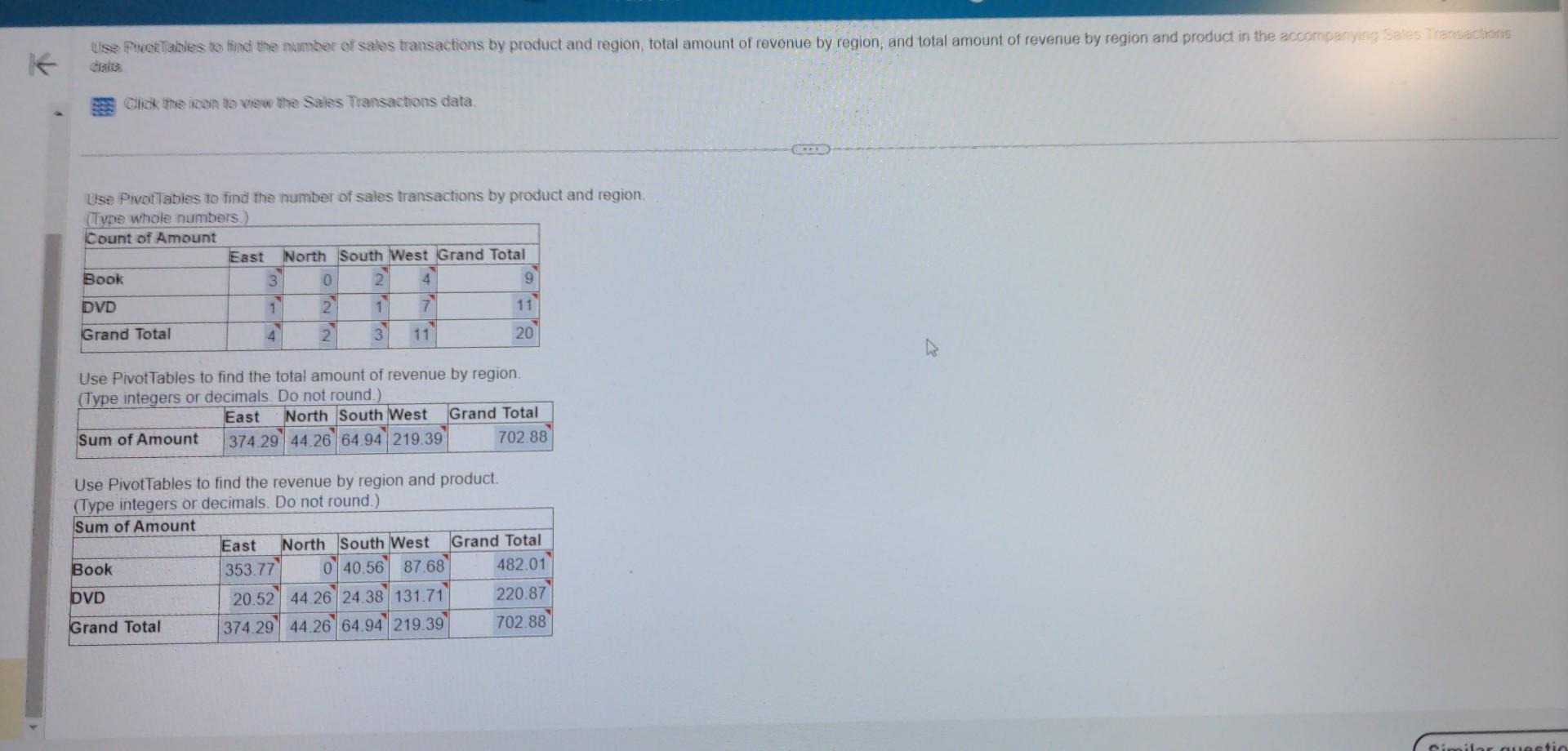 Solved datis Click the icon to vew the Sakes Transactions | Chegg.com