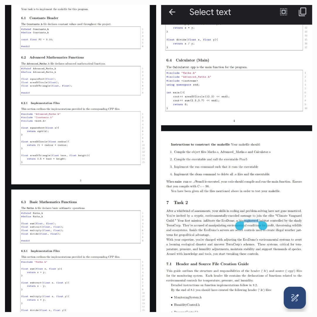 Solved Your task is to implement the makeile for this | Chegg.com