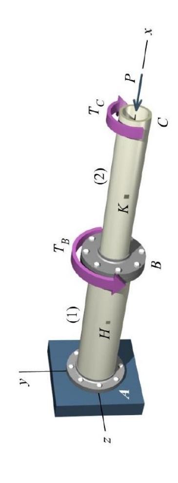 Solved A composite shaft consists of two tube segments. | Chegg.com