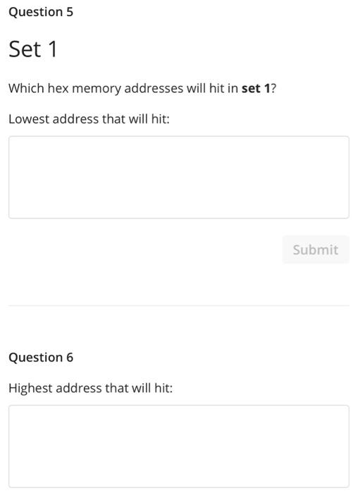 Solved Given the following cache: 2-way set-associative | Chegg.com Solved Given the following cache: 2-way set-associative | Chegg.com