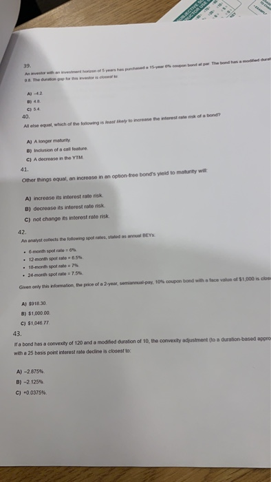 Solved A) 2 B) 4 C) 54 to increase the interest rates of a | Chegg.com