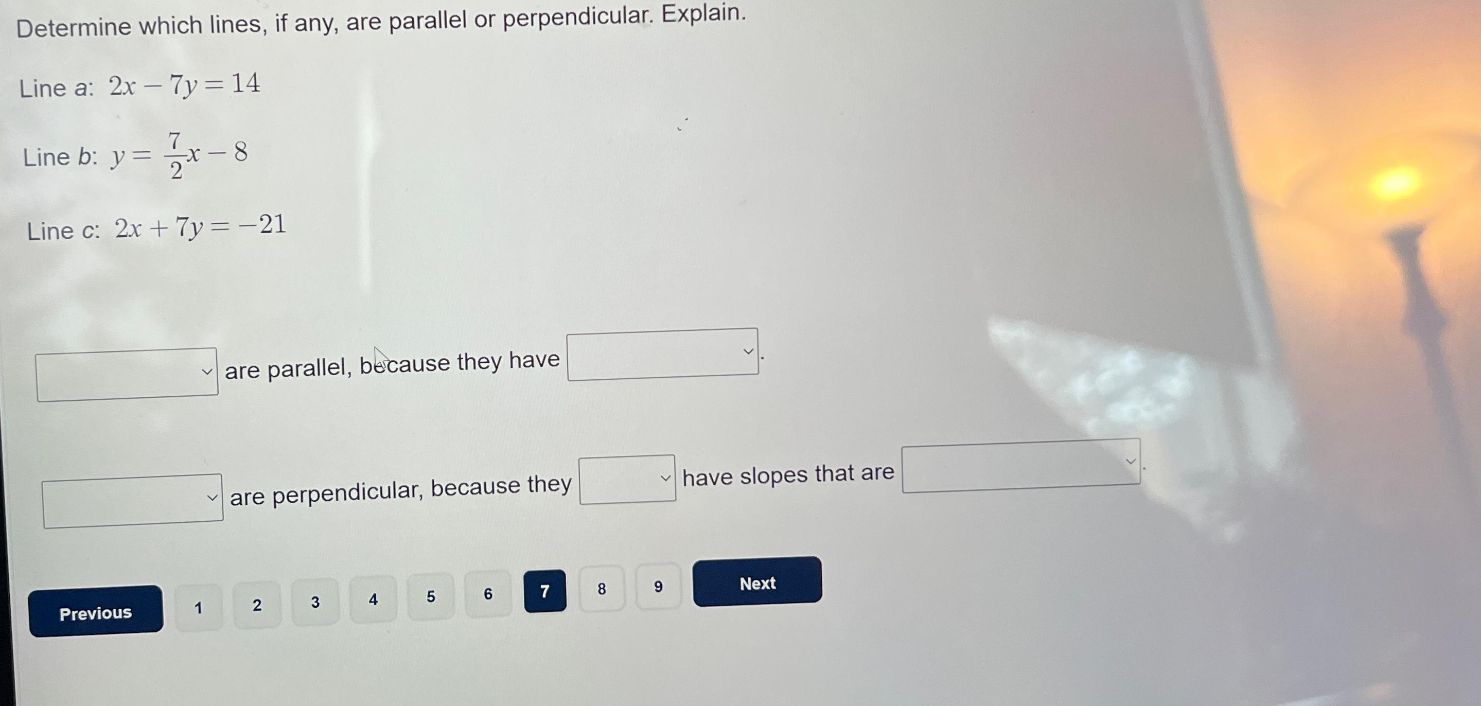 Solved Determine which lines, if any, are parallel or | Chegg.com