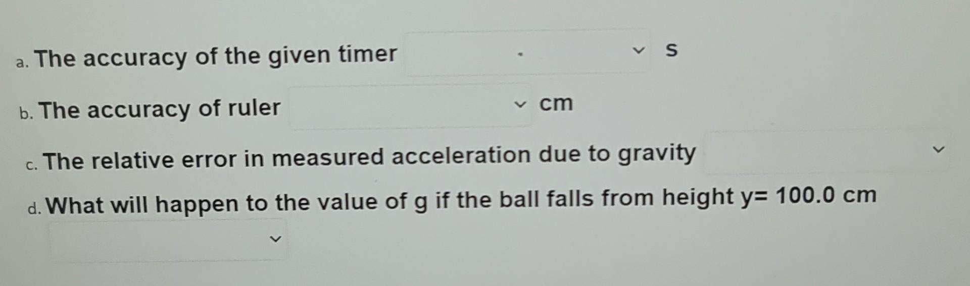 Solved QUESTION 5 A Free Fall experiment was performed by a | Chegg.com