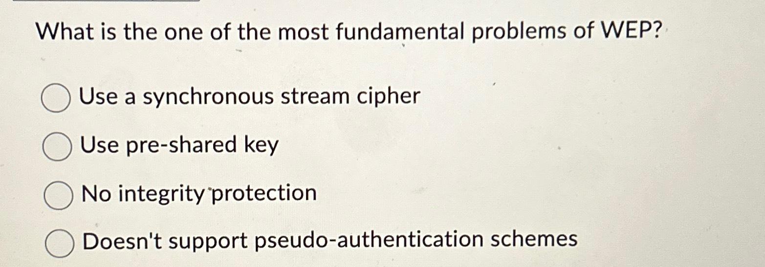Solved What is the one of the most fundamental problems of | Chegg.com