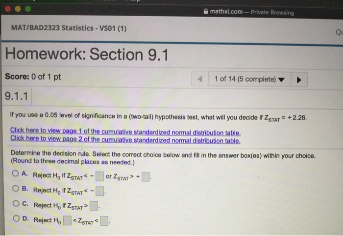 Solved mathxl.com - Private Browsing MAT/BAD2323 Statistics | Chegg.com