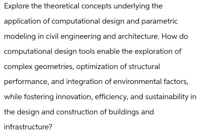 Solved Explore the theoretical concepts underlying the | Chegg.com