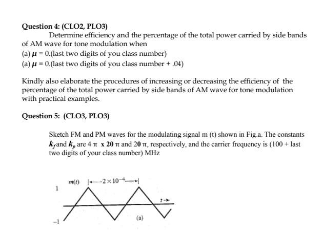 Solved Question 4: (CLO2, PLO3) Determine efficiency and the | Chegg.com