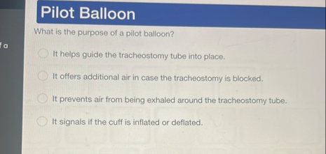 Solved Pilot BalloonWhat is the purpose of a pilot | Chegg.com