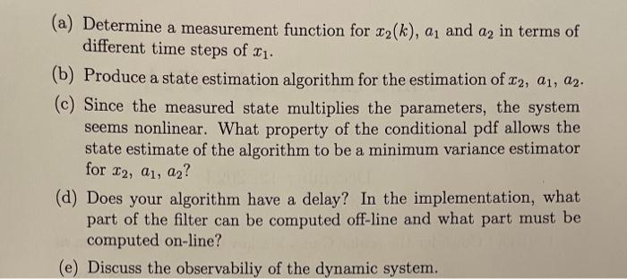 Solved 2. (33\%) Consider the parameter estimation problem | Chegg.com