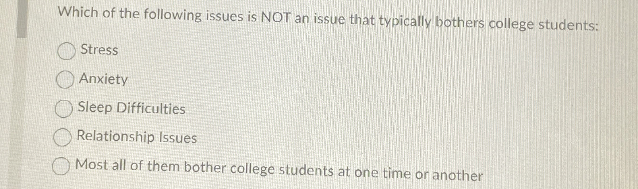 Solved Which of the following issues is NOT an issue that | Chegg.com