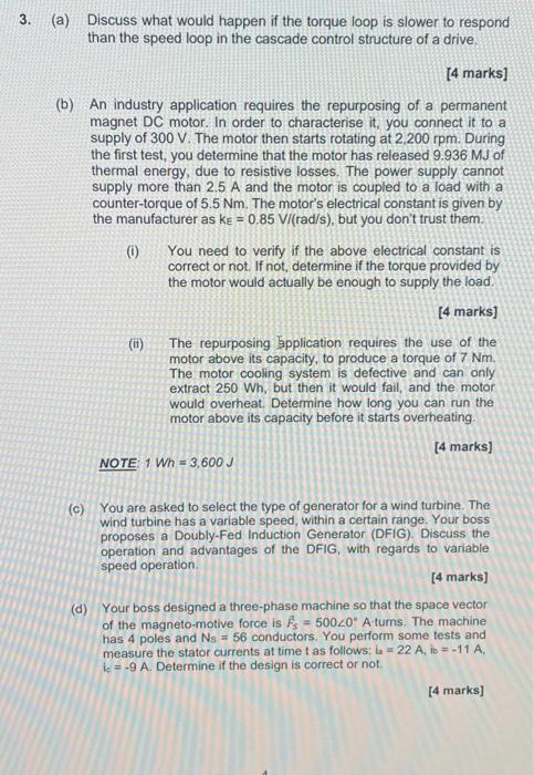 Solved (a) Discuss what would happen if the torque loop is | Chegg.com