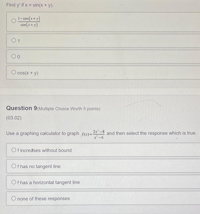 Solved Find dxdy for y=3sin(x)+csc(x). 3cos(x)−csc2(x) | Chegg.com