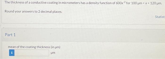Solved THIS PROBLEM CONSISTS OF TWO PARTS.FIND BOTH THE MEAN | Chegg.com