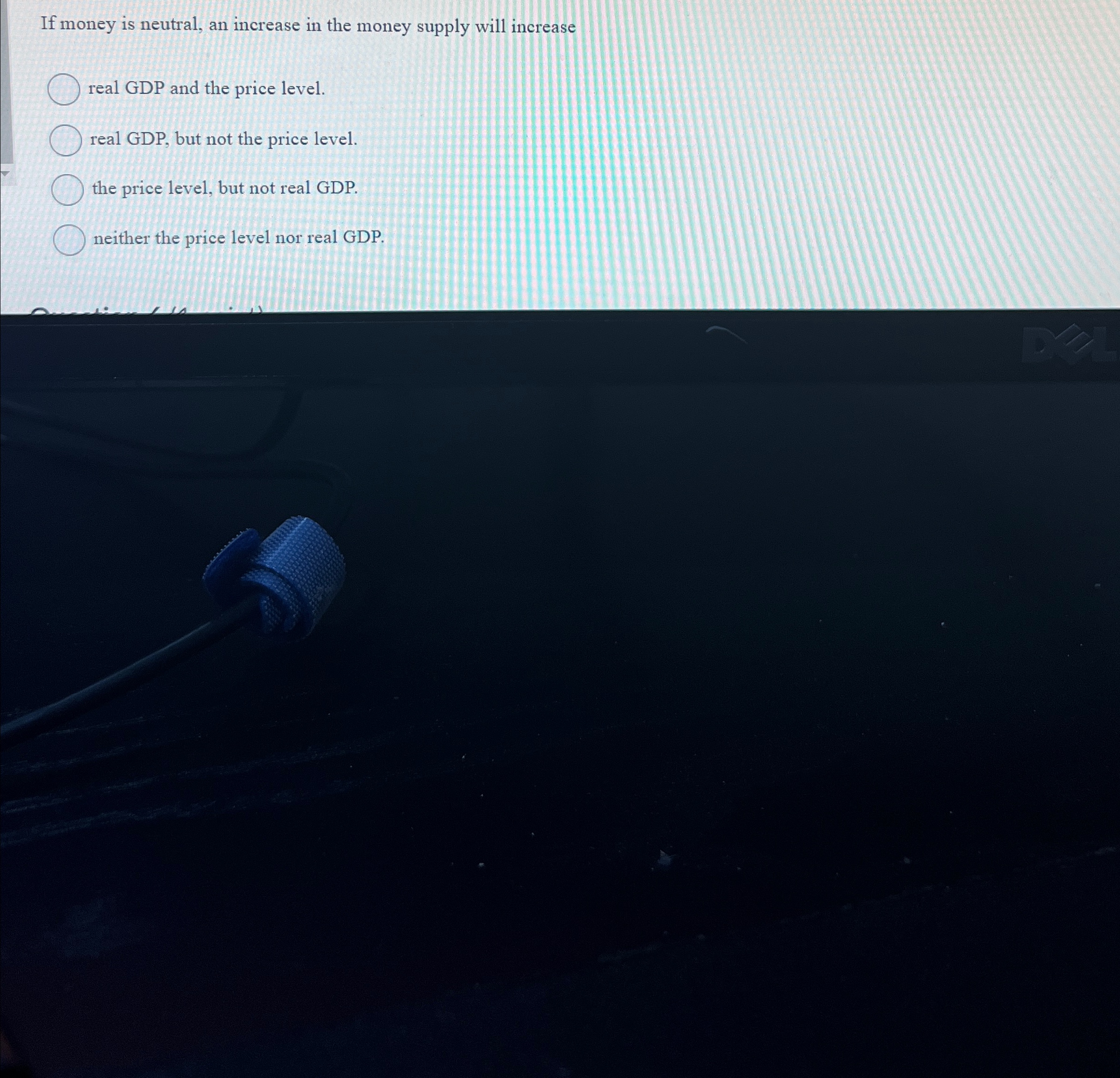Solved If money is neutral, an increase in the money supply | Chegg.com