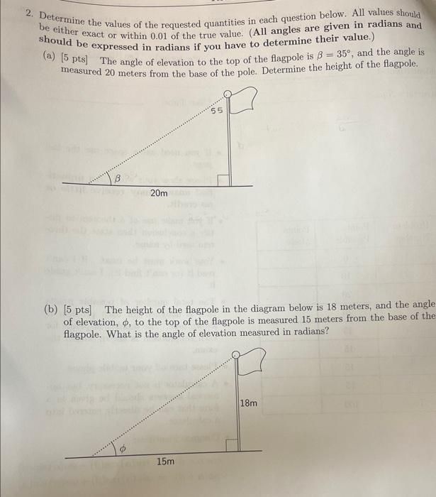 Solved 2. Determine the values of the requested quantities | Chegg.com