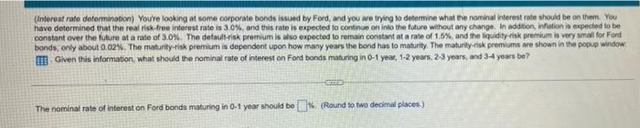 Solved (Interest rate determination) You're looking at some | Chegg.com