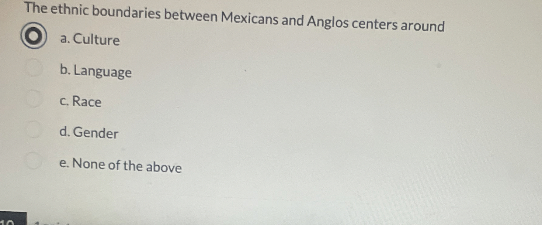 Solved The ethnic boundaries between Mexicans and Anglos | Chegg.com