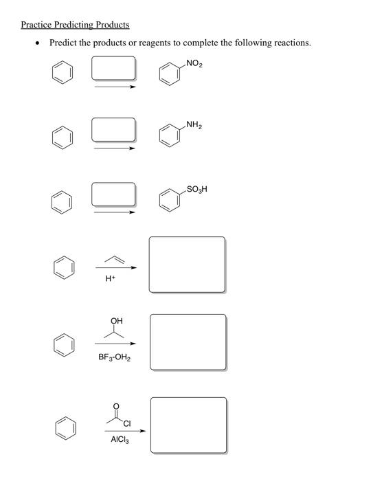 Solved Practice Predicting Products • Predict the products | Chegg.com