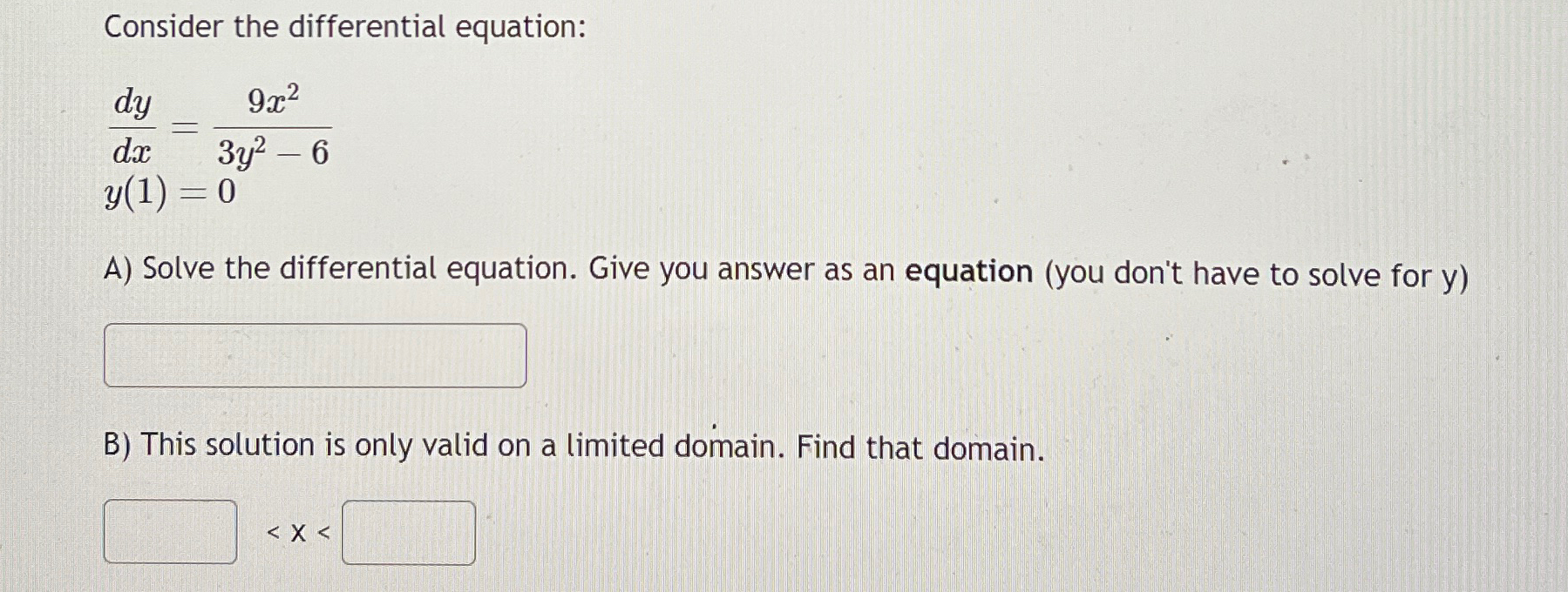 Solved Consider the differential | Chegg.com