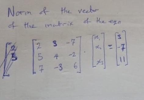 find the normal of the vector of the matrix of the | Chegg.com