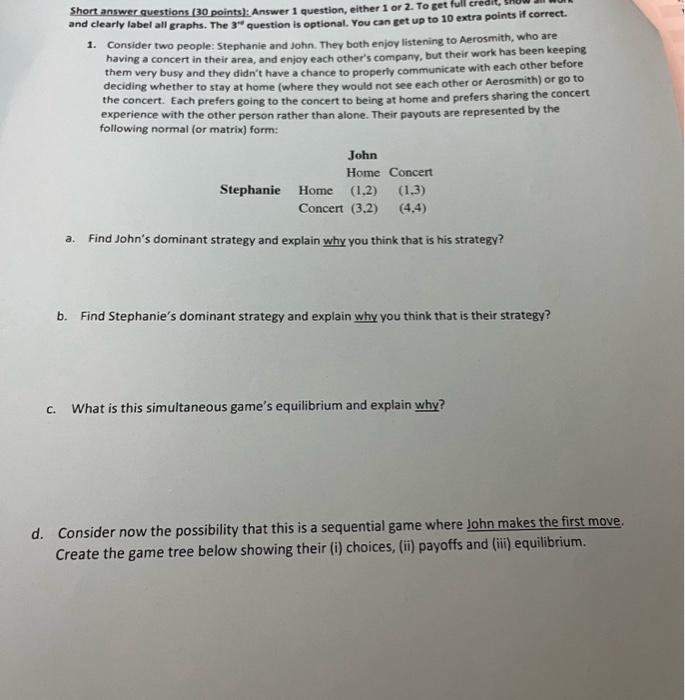 Solved and clearly label all graphs. The 3∗ question is | Chegg.com