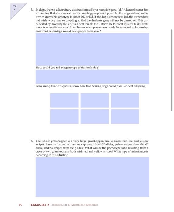 Solved Introduction to Mendelian Genetics Answer the | Chegg.com