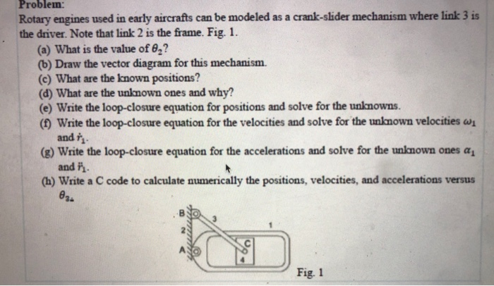 Solved Problem: Rotary engines used in early aircrafts can | Chegg.com