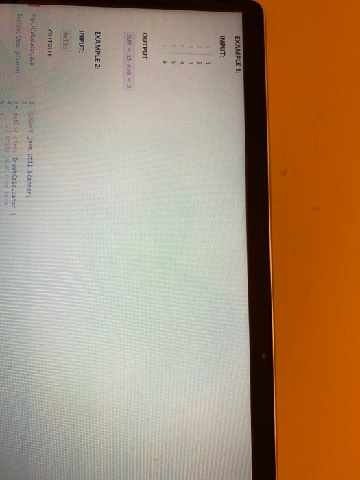 Solved Input Calculator Write a method called | Chegg.com