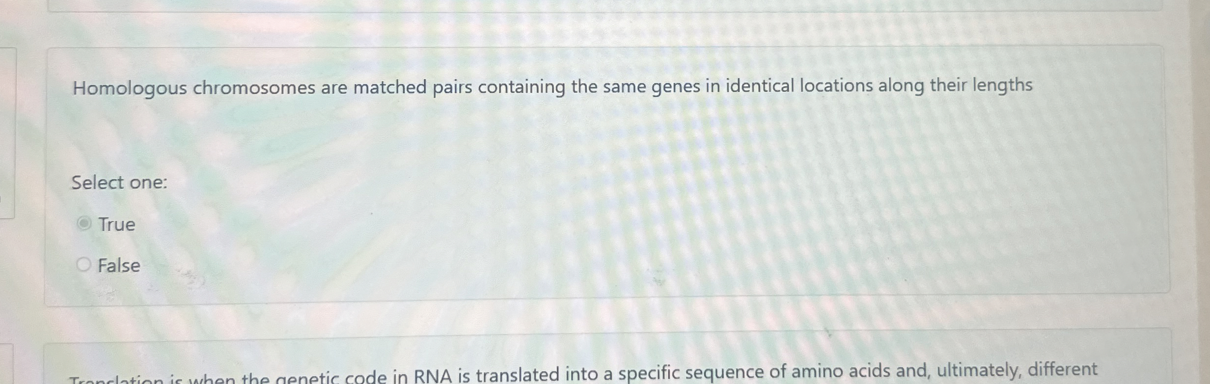 Solved Homologous chromosomes are matched pairs containing | Chegg.com