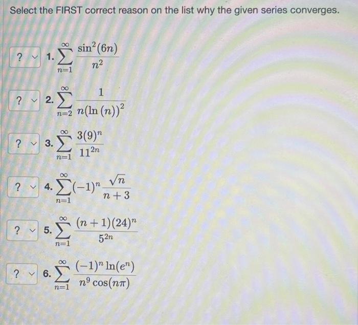 Select the FIRST correct reason on the list why the | Chegg.com