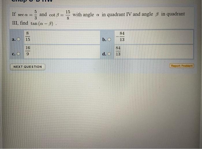 Solved Write the given expression in terms of cofunctions of | Chegg.com