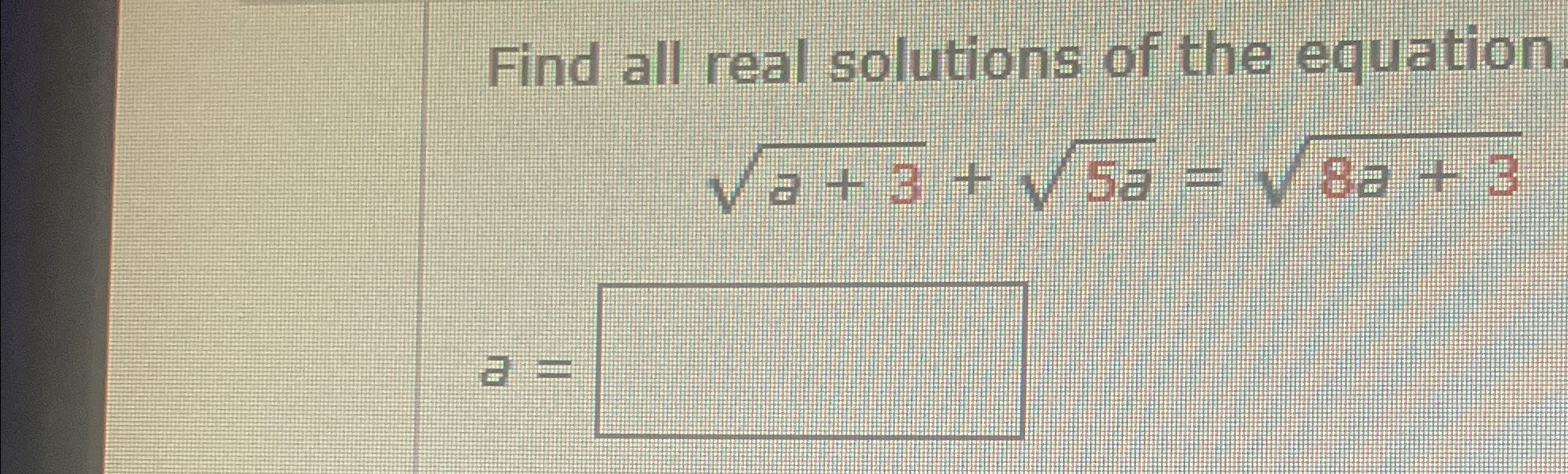 Solved Find all real solutions of the | Chegg.com