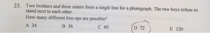 Solved please explain how the answer of 72 is arrived at | Chegg.com