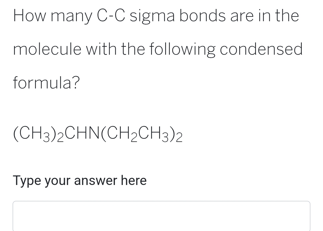 How many C-C sigma bonds are in the molecule with the | Chegg.com