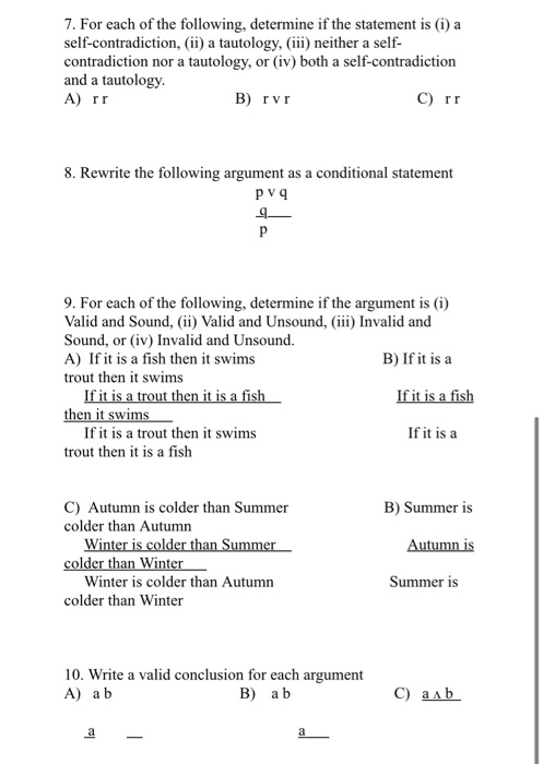 Solved 1. Write the Final Column (only the Final Column) of | Chegg.com