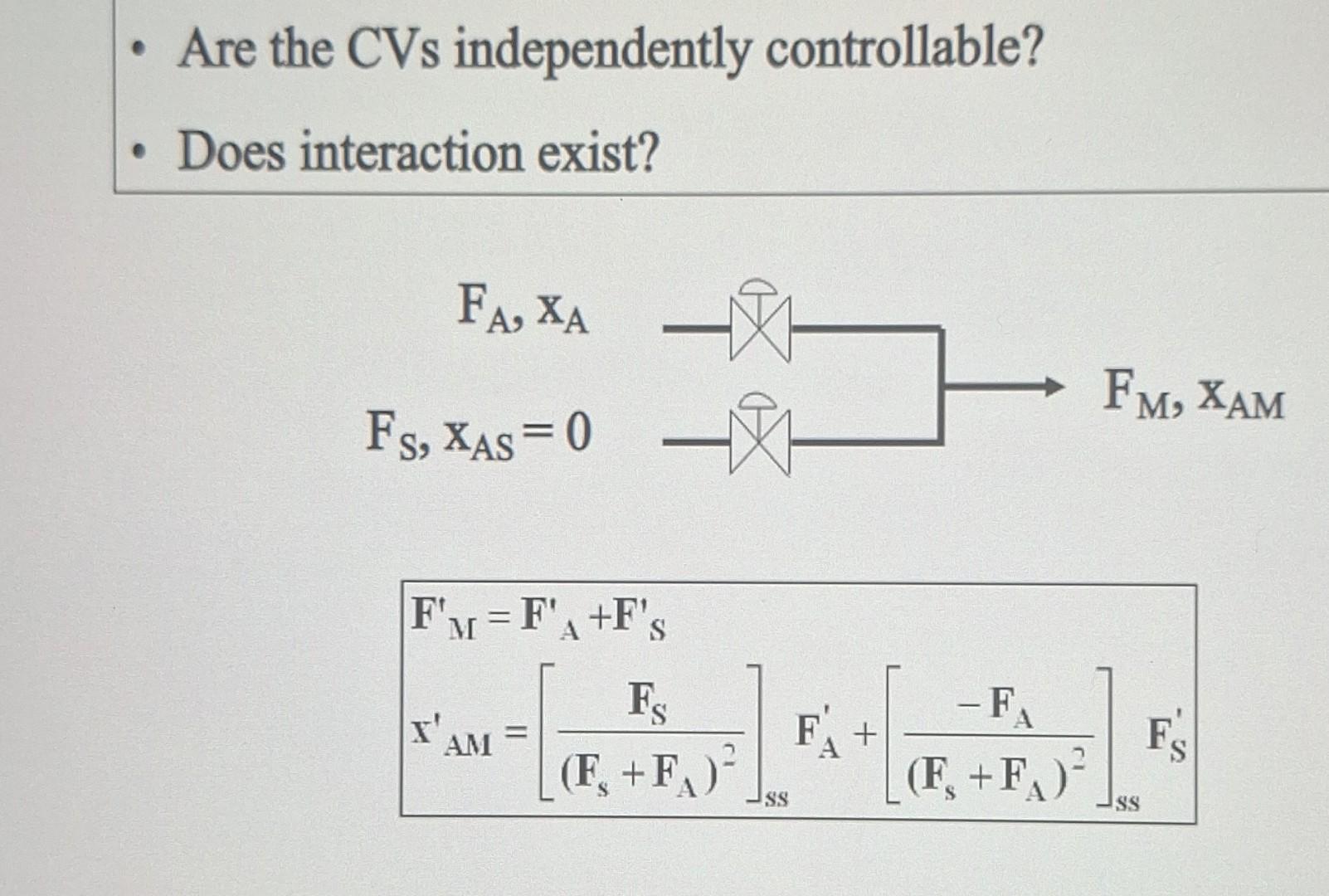 Solved - Are the CVs independently controllable? - Does | Chegg.com