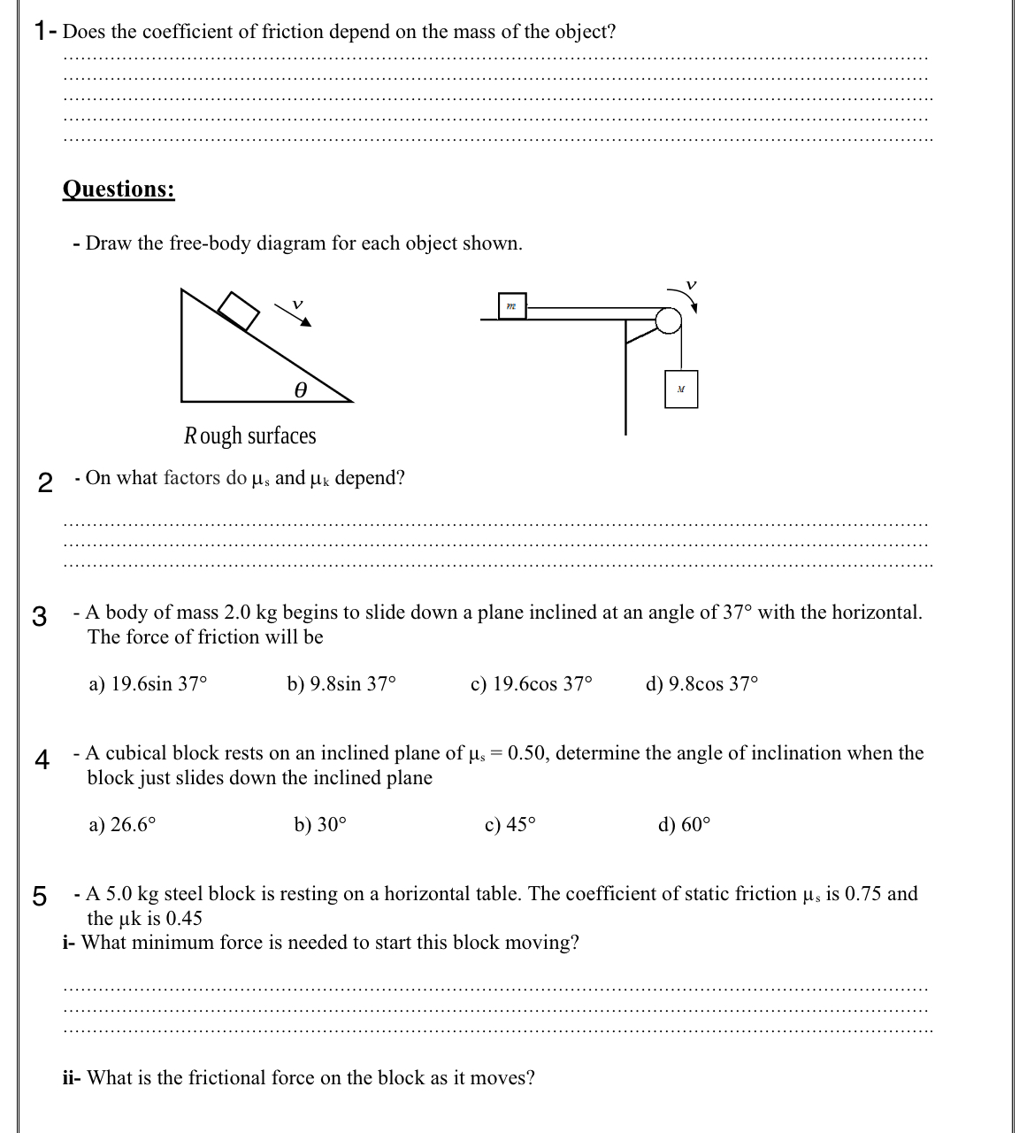Solved solve all the questions please 1,2,3,4,5,1- ﻿Does the | Chegg.com
