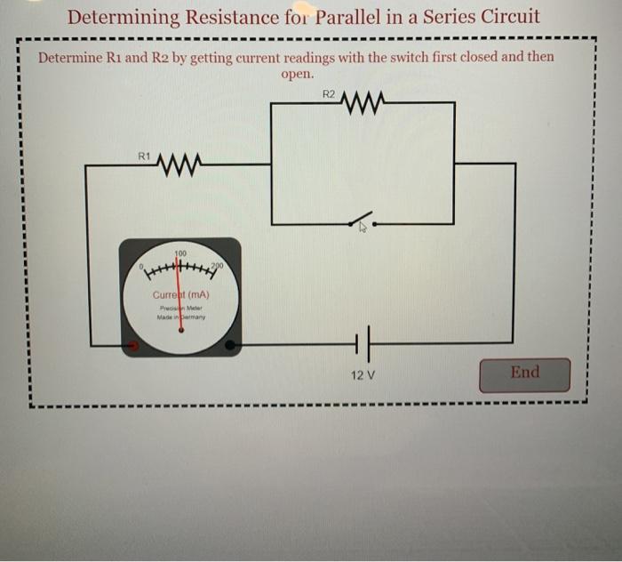 Solved Determining Resistance for Parallel in a Series | Chegg.com