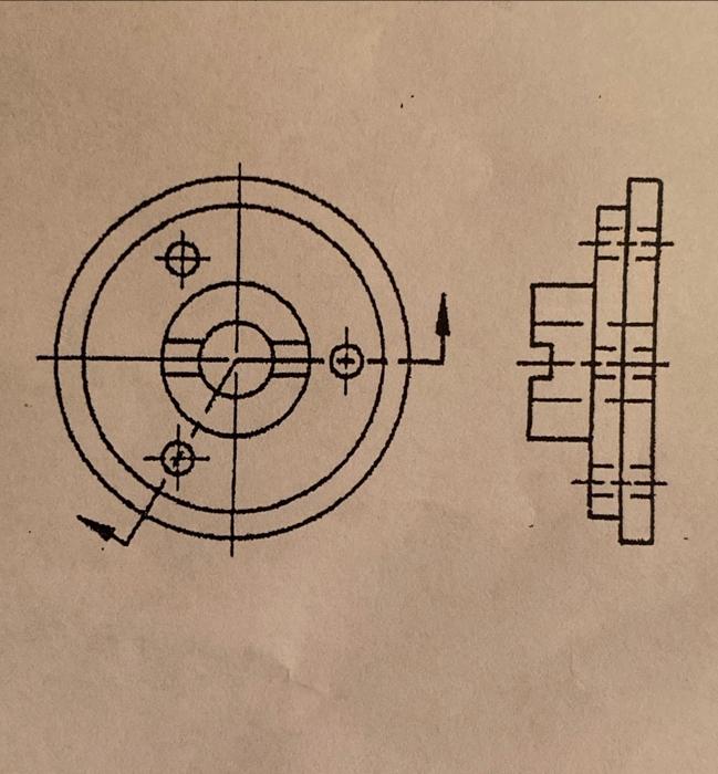 Draw the indicated section view of the object shown. | Chegg.com