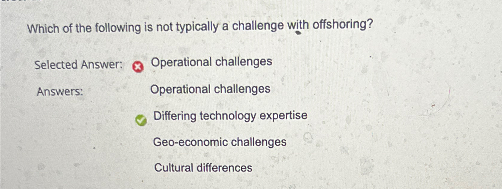 Solved Which of the following is not typically a challenge | Chegg.com