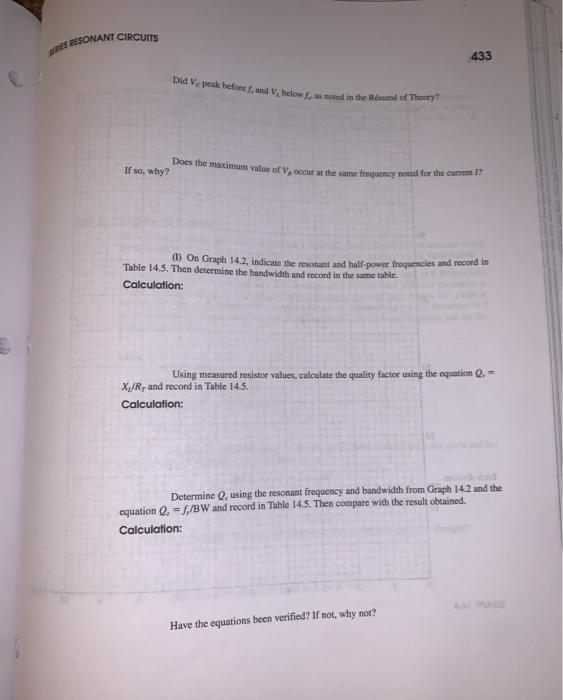 Solved PROCEDURE Part 1 Low-Q Circuit (a) Construct the | Chegg.com