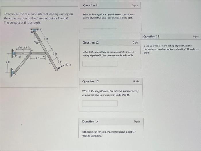 Solved Determine the resultant internal loadings acting on | Chegg.com