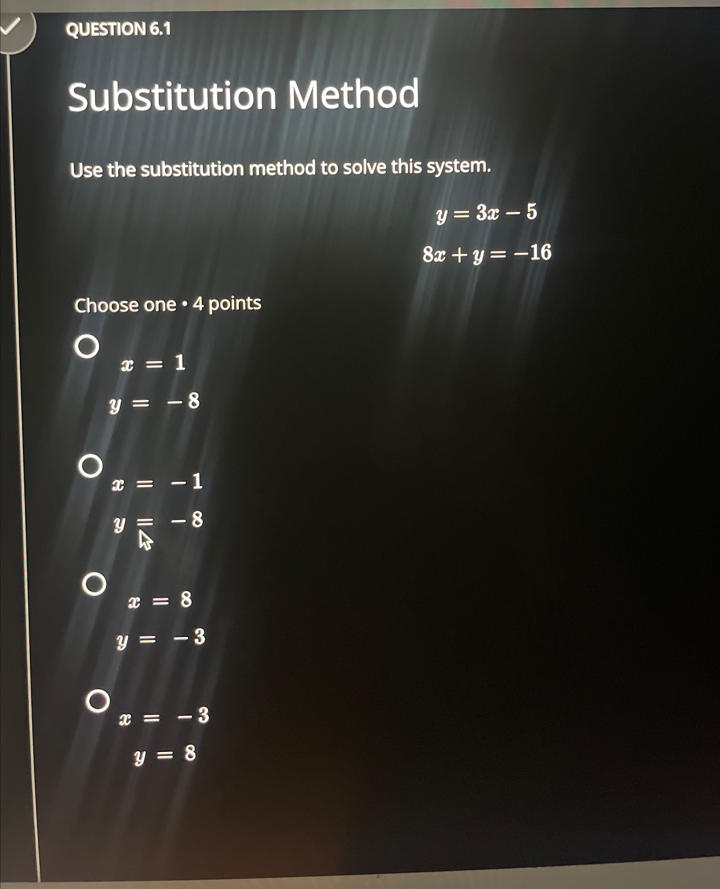 Solved QUESTION 6.1Substitution MethodUse the substitution | Chegg.com